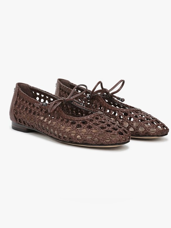 Sam Edelman | Shoes | Sam Edelman Marcie Brown Woven Ballet Flats With ...
